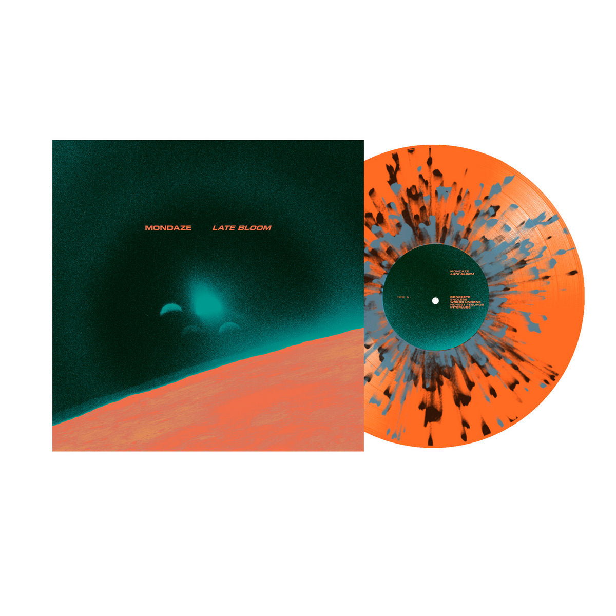 Mondaze "Late Bloom" LP Orange w/ Blue & Black Splatter – Quiet Panic